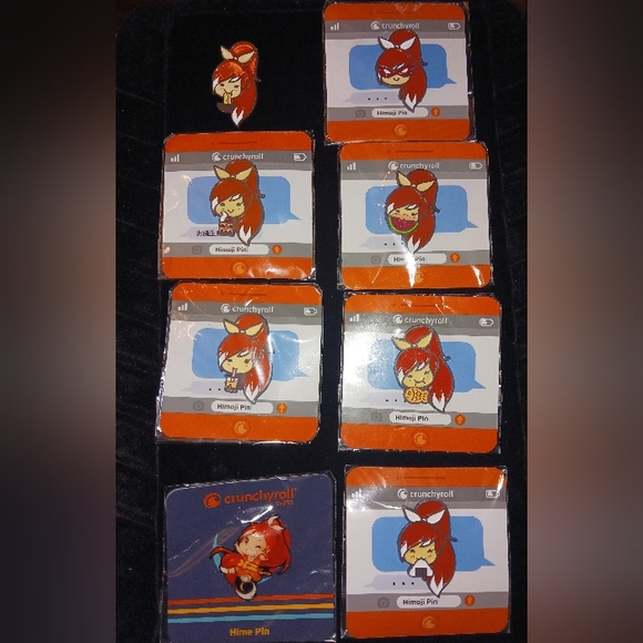 Loot Crate | Other | 22 Crunchyroll Loot Crate Himoji Pins New 8 Pcs ...